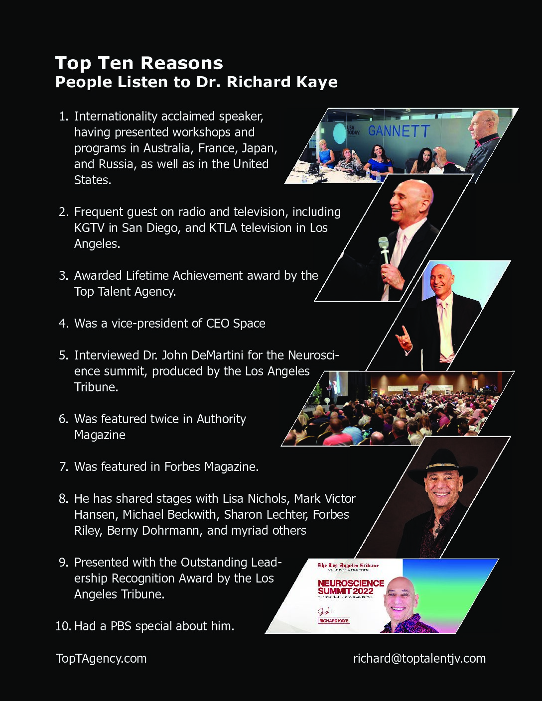 Top Ten – One Sheet – Dr. Richard Kaye