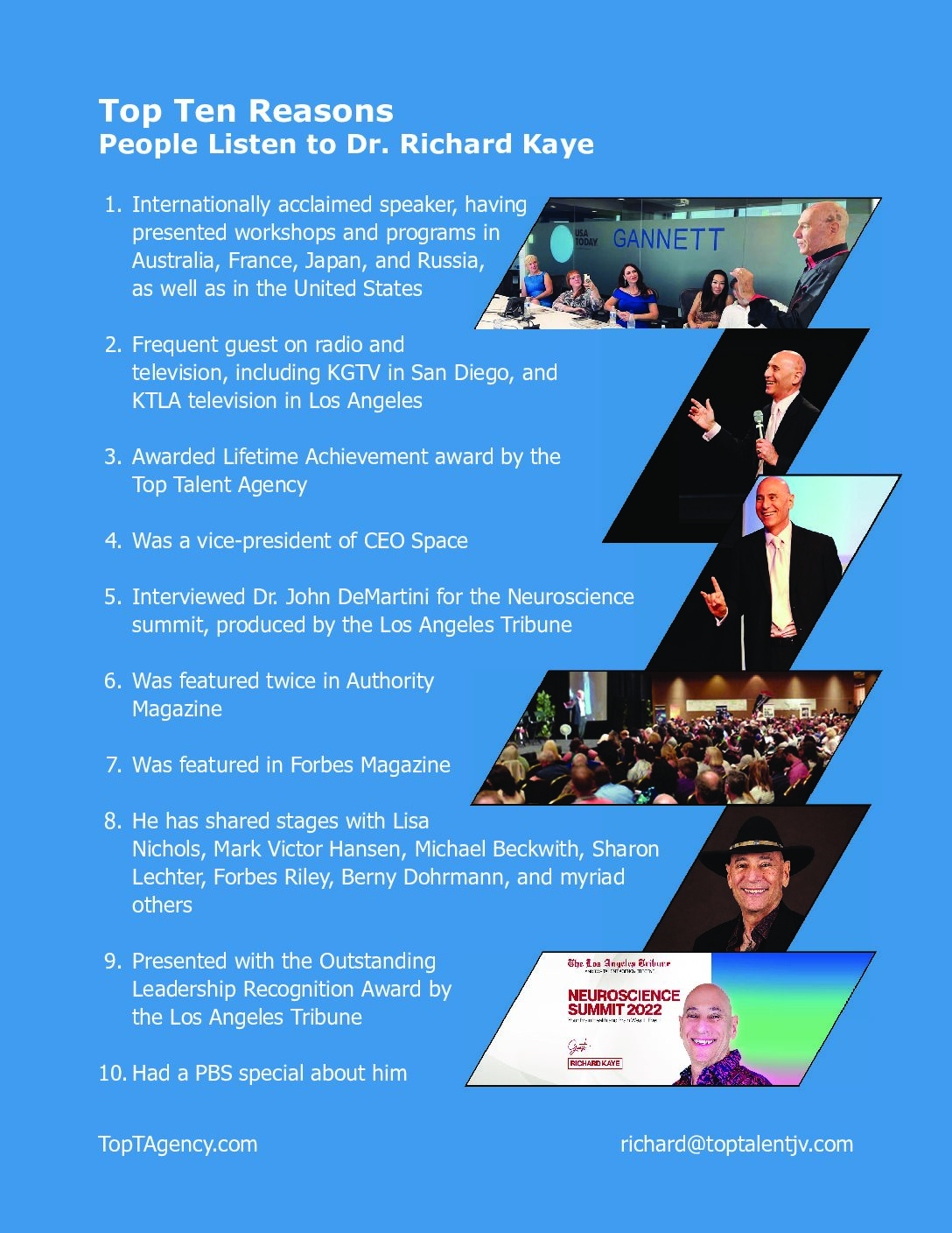 Top Ten – One Sheet – Dr. Richard Kaye